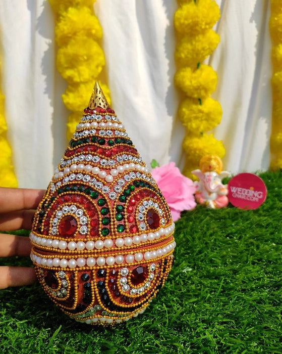 Reusable Decorated Coconut Cover – Wedding Ghar