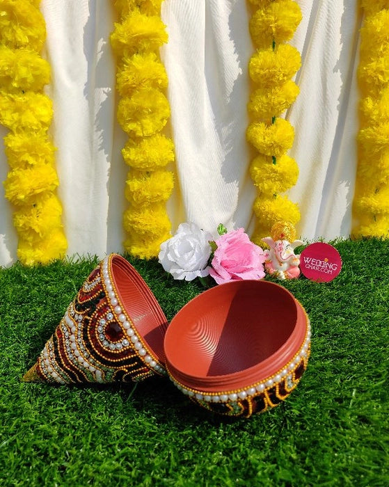 Reusable Decorated Coconut Cover – Wedding Ghar