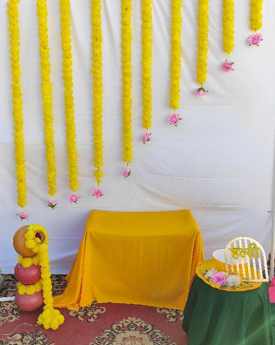 Whole Set of Mehndi/Haldi Decoration ( Total 17 items) – Wedding Ghar